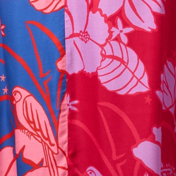 FARM Rio | Dresses | Nwt Farm Rio Floral Print Tie Waist Long Sleeve ...